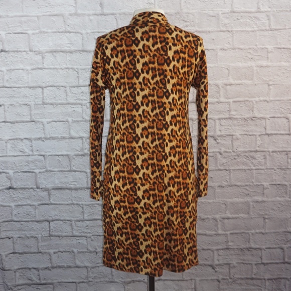 Sweaters | Leopard Print Long Cardigan Duster Sweater | Poshmark